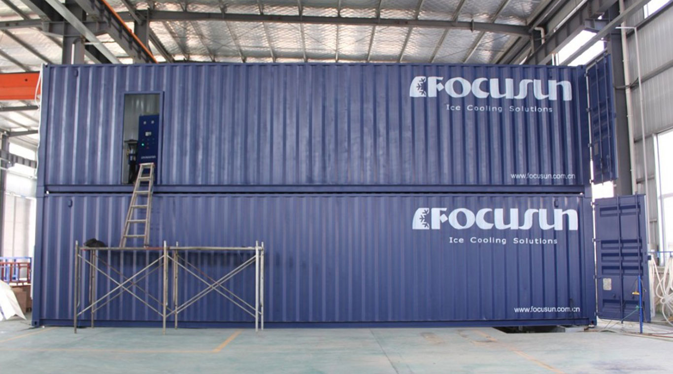 Focusun containerized 25T per day flake ice machine