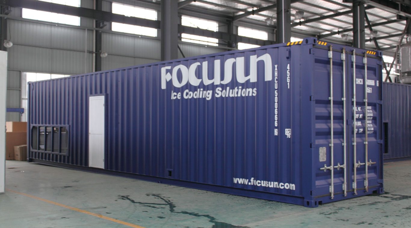 Focusun containerized 30T per day flake ice machine