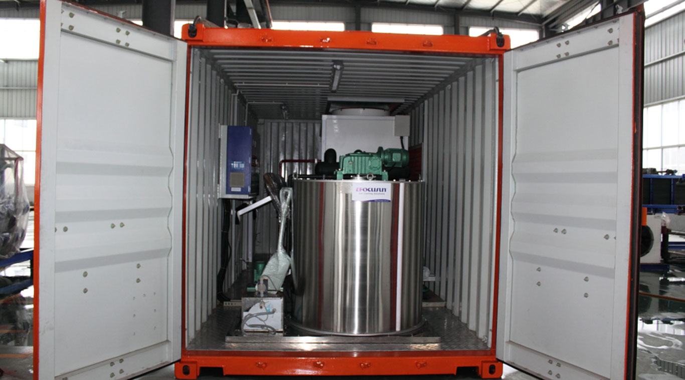Focusun containerized 5T per day flake ice machine