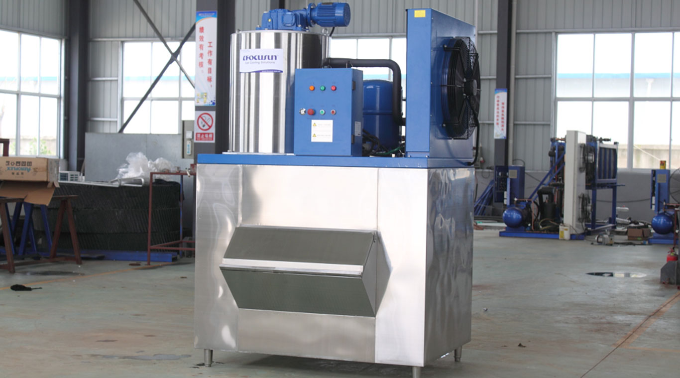 Focusun marine seawater 1T per day flake ice plant